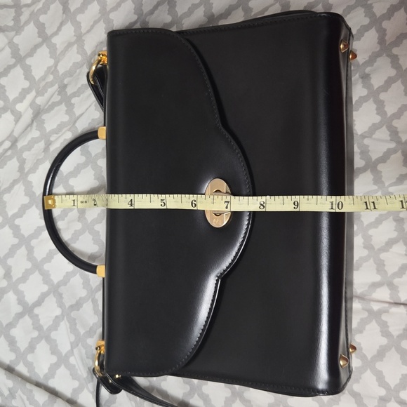 Bally | Bags | Bally Black And Gold Tone Hardware Bag Classic Black ...